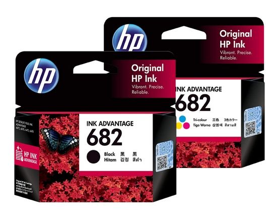 HP 682 Black+ Tri-color Original Ink Advantage Cartridge | Lazada.co.th