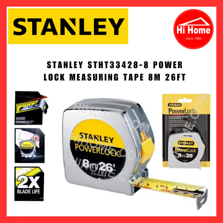 STANLEY Powerlock Classic Tape Measure Measuring Tape ali Tape Ukur 拉尺 ...