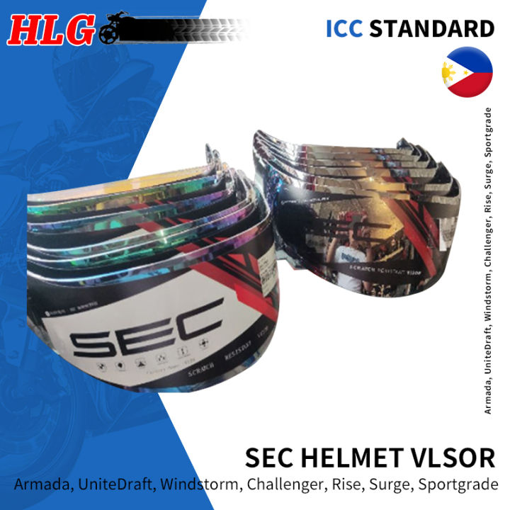 SEC HELMET VlSOR - Armada, Unite/Draft, Windstorm, Challenger, Rise ...