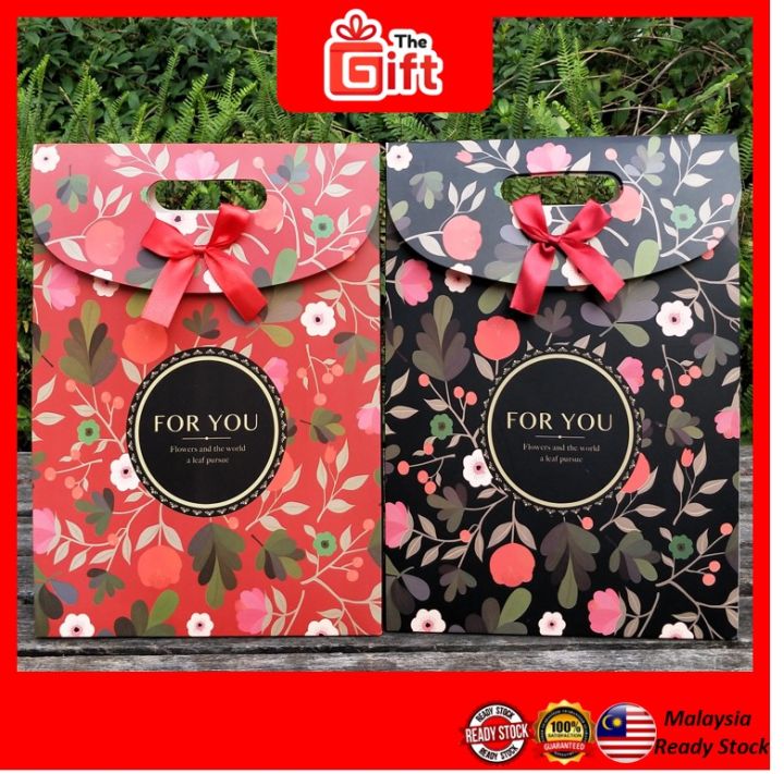 The Gift Gift Bag Paper Bag Beg Hadiah Kertas (36cm x 28cm x 15cm) | Lazada