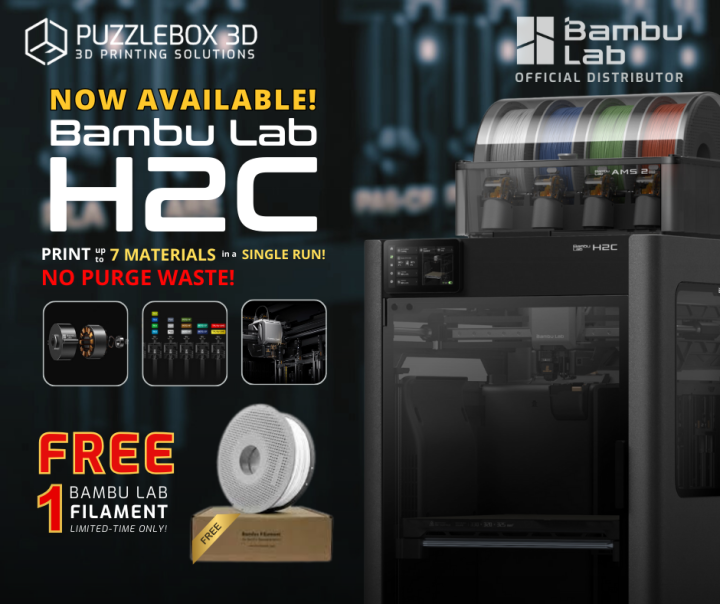 Bambu Lab 3D Printer H2C Purge Saving Multi-Color Printing | Lazada PH