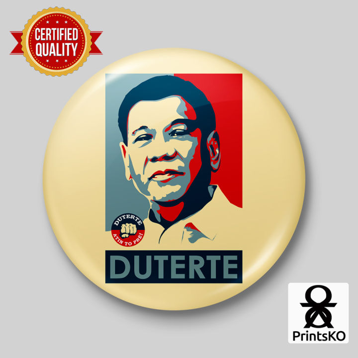 High Quality Button Pin / Badge with Rodrigo Duterte - Senador DU30 ...