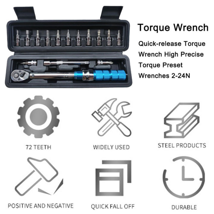 Quick-Release Torque Wrench Repairing Tool High Precise Torque Preset ...