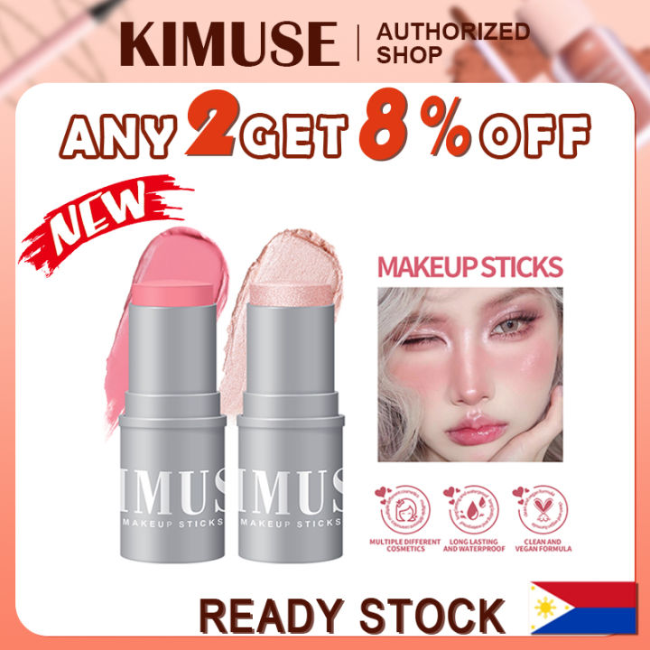 KIMUSE Makeup Sticks Monochromatic Multi-use Blush & Highlight ...
