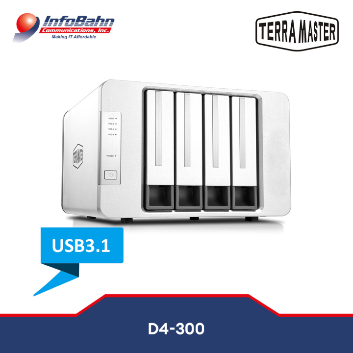 Terramaster 4Bay USB3.1 SINGLE DISK(NO RAID) | Lazada PH