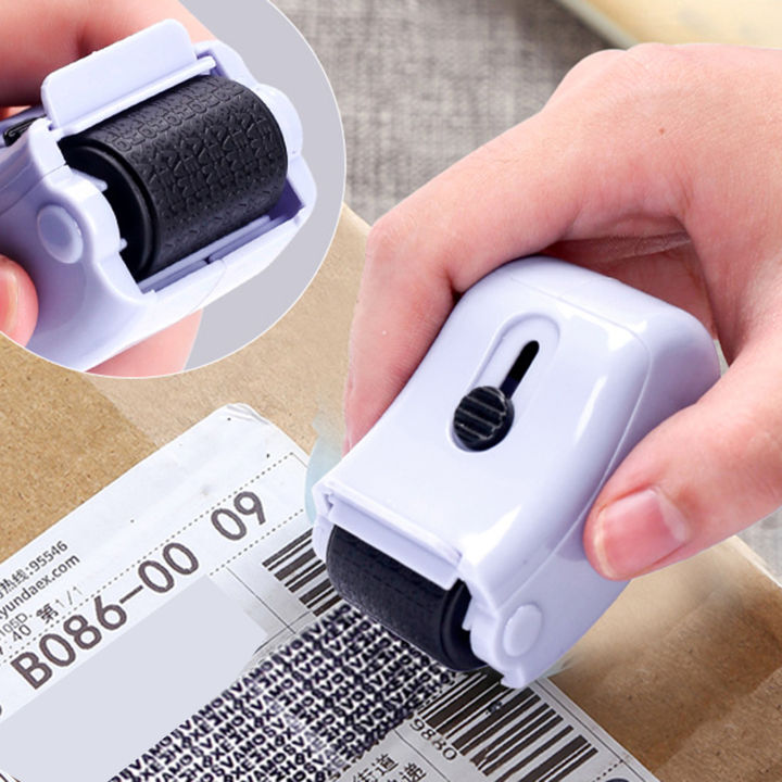 Small Roller Stamp Roller Stamp with Ink Privacy Protection Roller ...