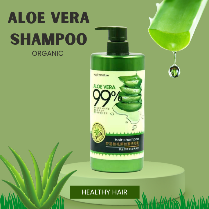 Original 100% Authentic Aloe Vera Shampoo for 99% Organic Natural ...