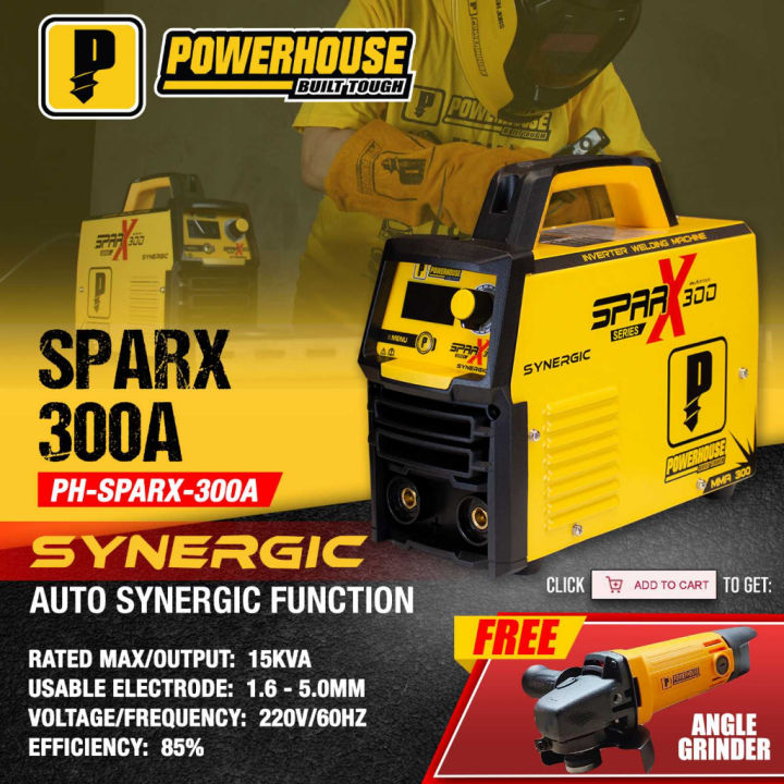 Powerhouse MMA Inverter Welding Machine ARC 300amp 300A Heavy Duty ...