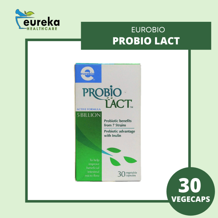 EUROBIO PROBIO LACT VEGETABLE CAPSULES ( 30'S / 90'S ) | Lazada