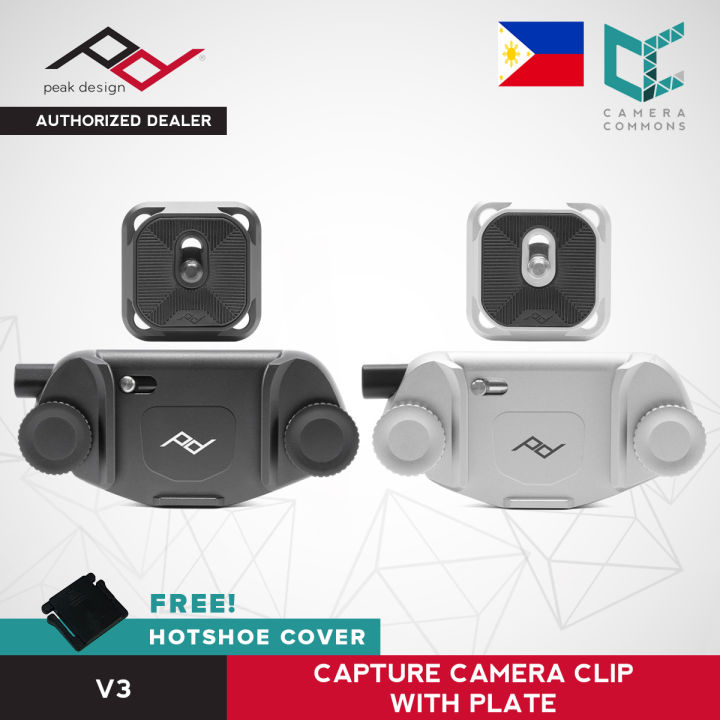 Peak Design Capture Camera Clip V3 with Plate Black Silver Version 3 ...