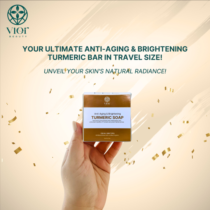 Vior Beauty Anti-Aging and Brightening Turmeric Face & Body Bar For a ...