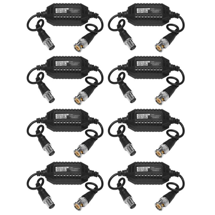 8X Coaxial Video Ground Loop Isolator Balun BNC Male to Female for CCTV ...