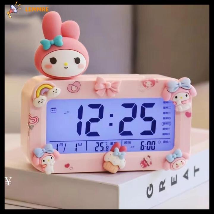 LEMMRE Cartoon LED Digital Clock Kawaii Kuromi Cinnamoroll My Melody ...
