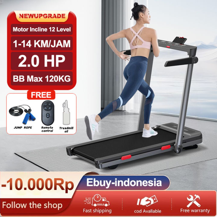 Treadmill Elektrik Listrik Multifunction 2.0HP Treadmill Listrik ...