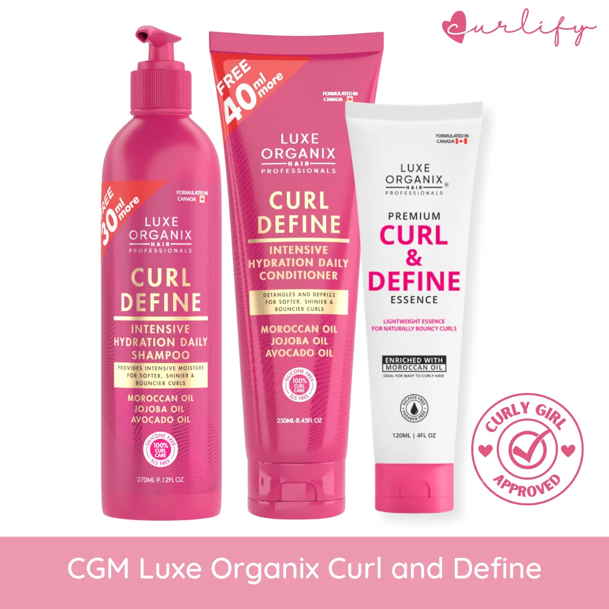 CGM Luxe Organix Premium Keratin Curl & Define Curling Essence ...