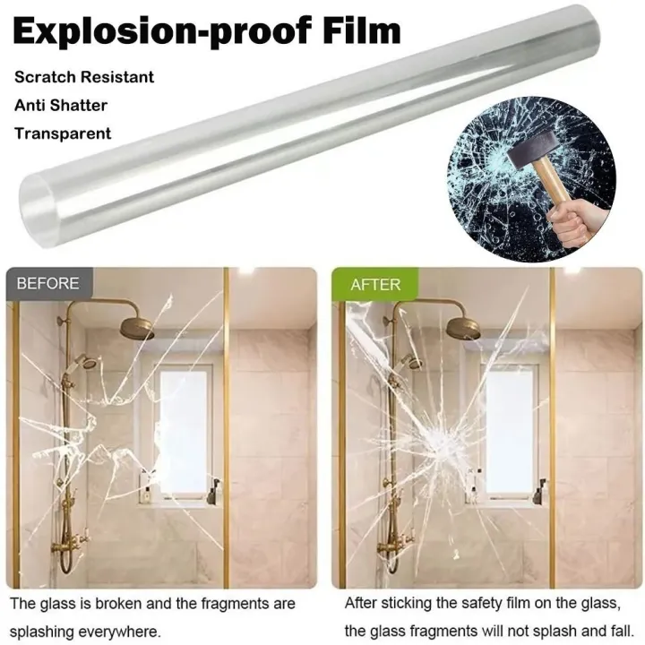 ENGRO Clear Glass Explosion-Proof Film Anti Shatter Scratch Resistant ...
