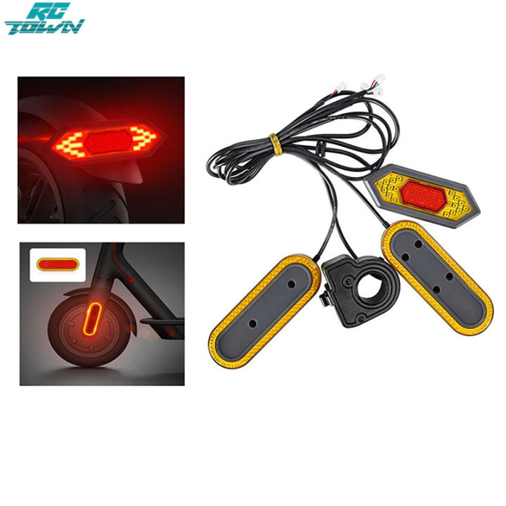 Electric Scooter Led Turn Signal Rear Fender Night Warning Light ...