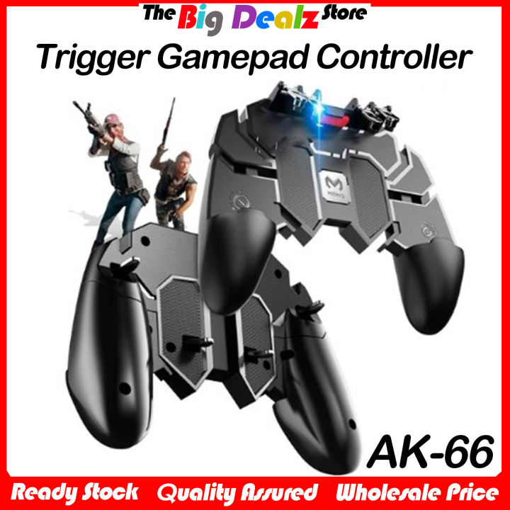 Six Finger Mobile Phone Game Controller AK-66, Joystick Gamepad Trigger ...