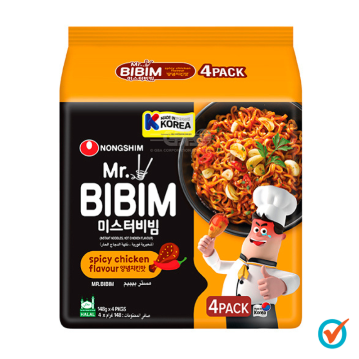 Nongshim Mr. Bibim Spicy Chicken 4x148G | Lazada
