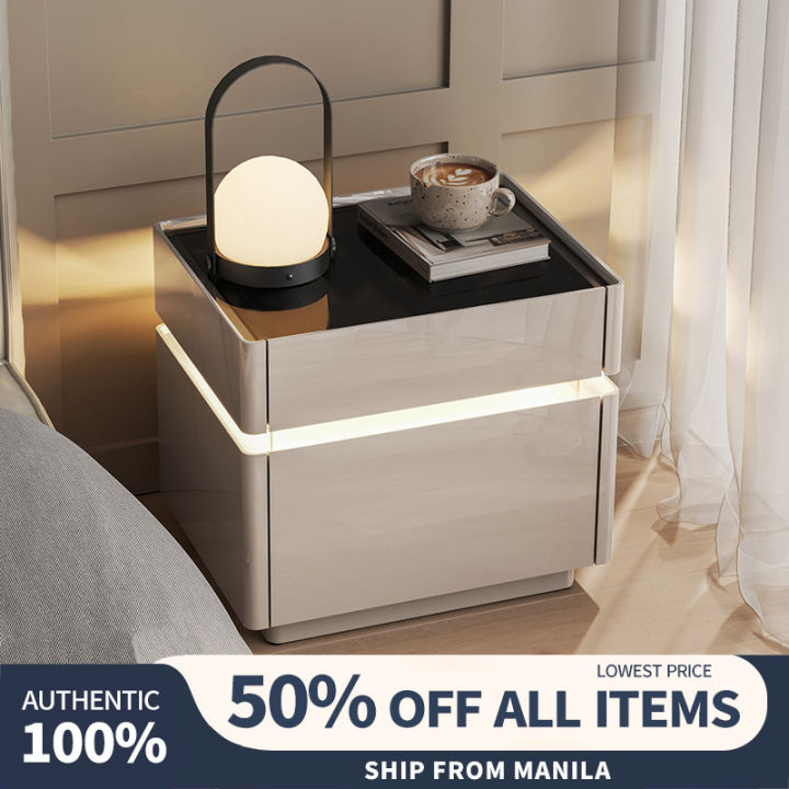 Benbo Floating intelligent bedside table, simple and modern high sense ...