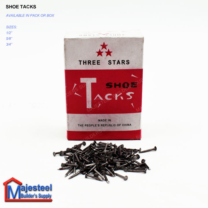 Shoe Tacks 1/2'', 5/8'', 3/4'' (Majesteel) | Lazada PH