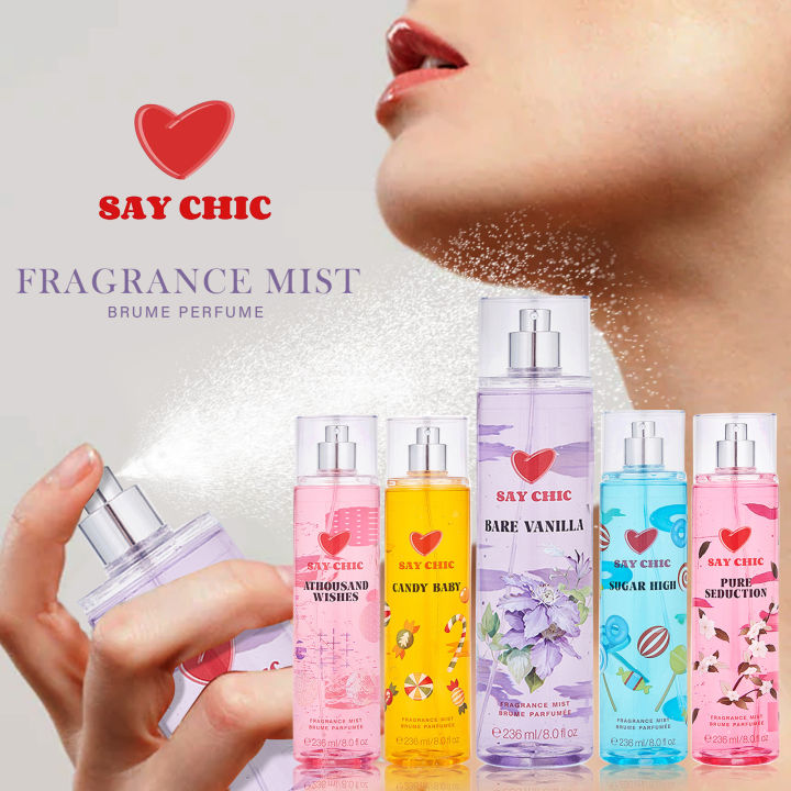 Say Chic 236mL Long Lasting Perfume with Floral Fruity Sweet Fragrance ...