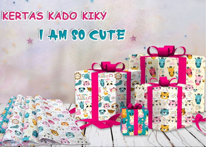 Kertas Kado KIKY Motif Fancy/Bungkus Kado KIKY Kartun Gift Paper ...