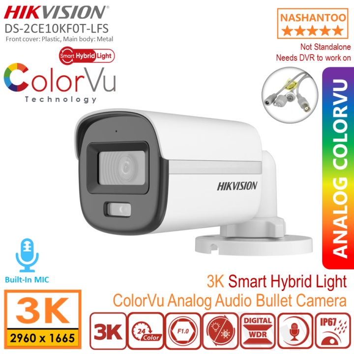 Hikvision Ds 2ce10kf0t Lfs 3k 5mp 16 9 Smart Hybrid Light New Colorvu