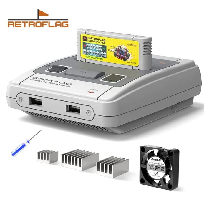 【Factory-direct】 Retroflag Superpi 4 Case Raspberry Pi 4 Case Functional Power And Reset Buttons ...