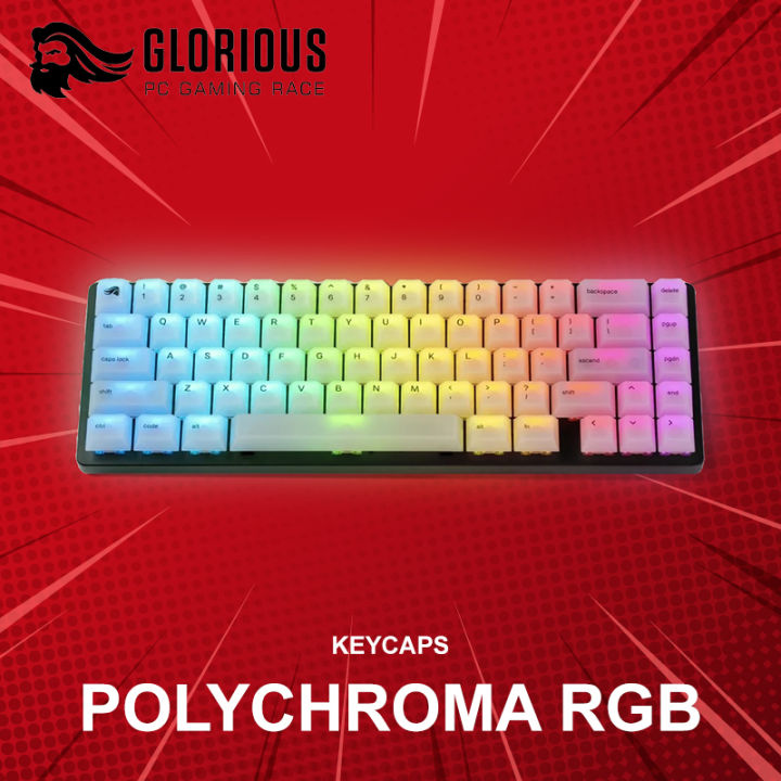 คีย์แคป Glorious Polychroma RGB Keycaps (ภาษาอังกฤษ) | Lazada.co.th