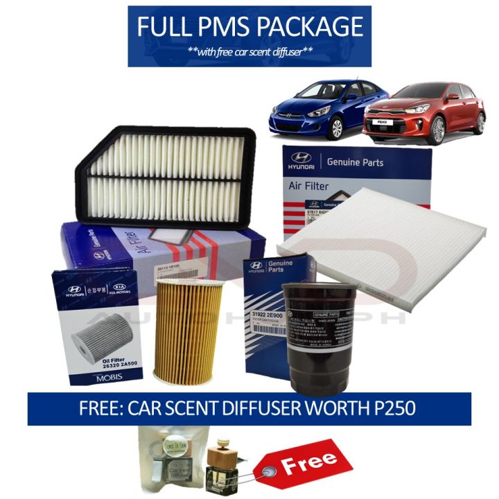 [Full PMS Combo Set] Hyundai Oil Filter, Air Filter, Cabin Filter, and ...