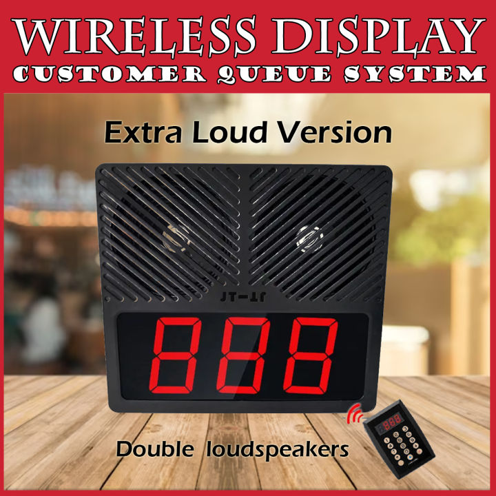 Loud Wireless Queue Mgmt System | 3 Digit Digital Call System Food ... Loud Wireless Queue Mgmt System | 3 Digit Digital Call System Food ...