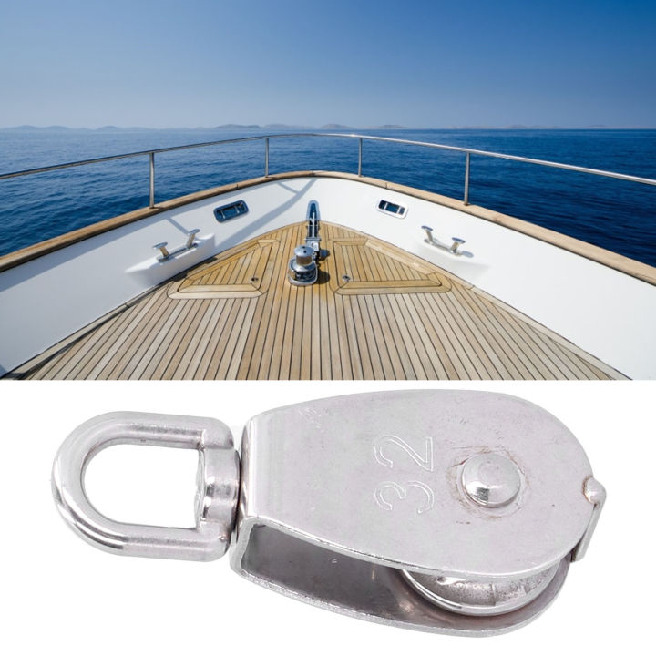 Single Wheel Pulley Hoist Pulley 360 Degrees for Boat Lifting for Heavy ...