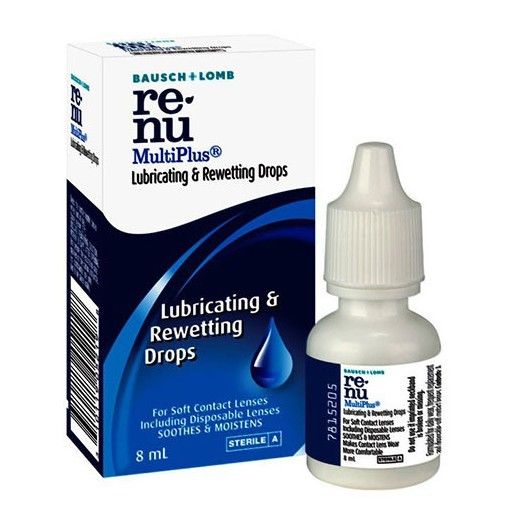 Renu น้ำตาเทียม น้ำยาหยอดตา 8 ml Multiplus Lubricating & Rewetting ...