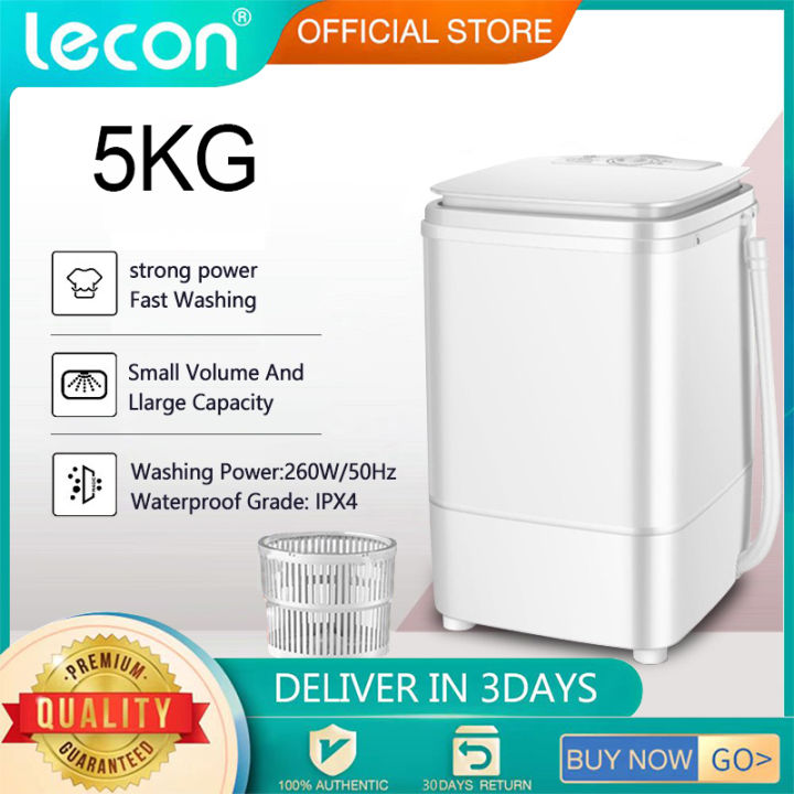 Lecon 5KG Household washing machine Single bucket semi-automatic Mini ...