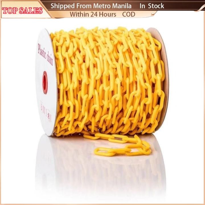 [TOP SALES] Plastic chain 8mmx25m /6mmx25m Safety Chain Plastic Barrier ...