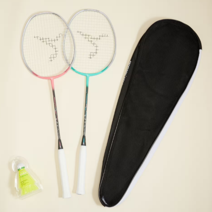 PERFLY ชุดไม้แบดมินตันสำหรับผู้ใหญ่ รุ่น BR 190 แพ็คคู่ น้ำหนักเบา 85 ...