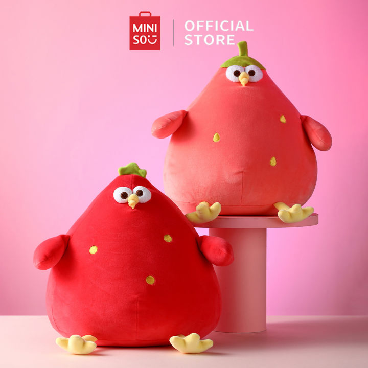 MINISO Thú Nhồi Bông Hình DUNDUN Gà Đồ chơi sang trọng Dòng dâu tây 14 ...