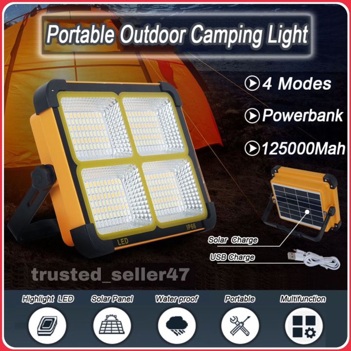 Original Solar Led Light Lampu Solar Rechargeable Portable Waterproof ...