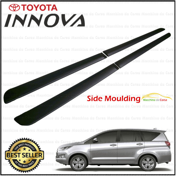 Toyota Innova 2016-2019 Side Body Moulding (Matte Black) | Lazada PH