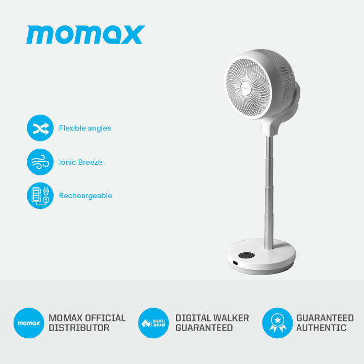 Momax Airy 360 IOT 2WAY Anion Air Circulation Fan | Lazada PH