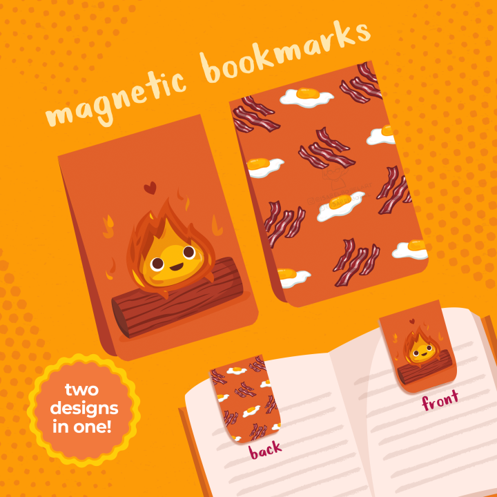 Magnetic Bookmark Studio Ghibli Calcifer from Howl's Moving Castle Back ...