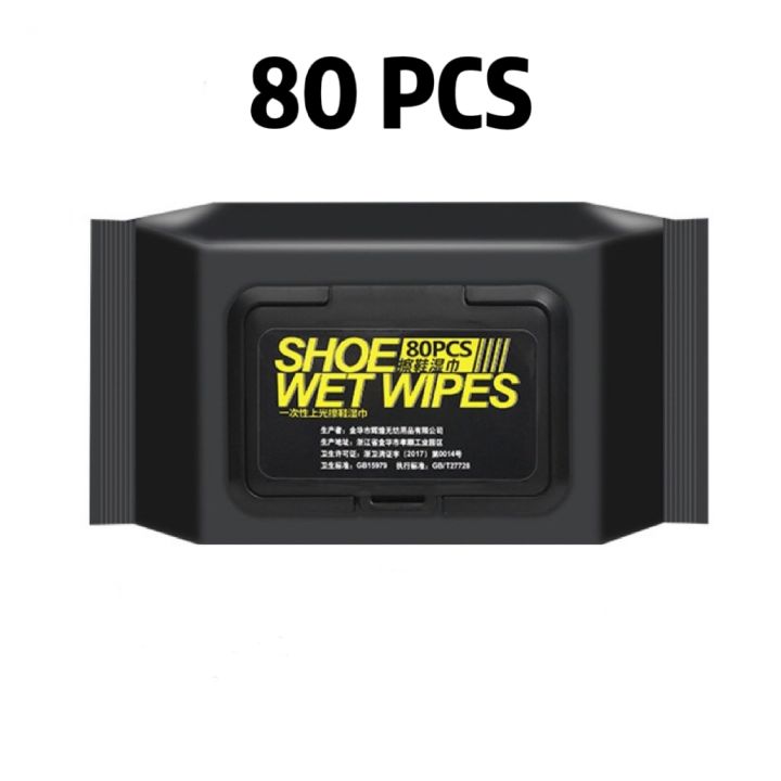 80pcs Wipes For Sneakers Shoes Cleaning Care Product Premium White Shoe Clean Quick Wipe | Lazada PH