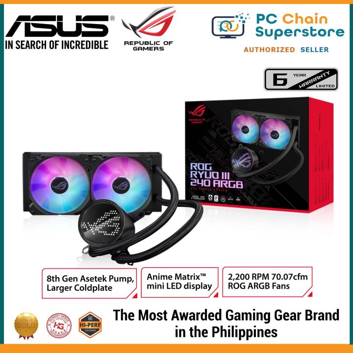 ASUS ROG RYUO III 240 ARGB 240MM AIO Liquid CPU Cooler - Anime Matrix ...