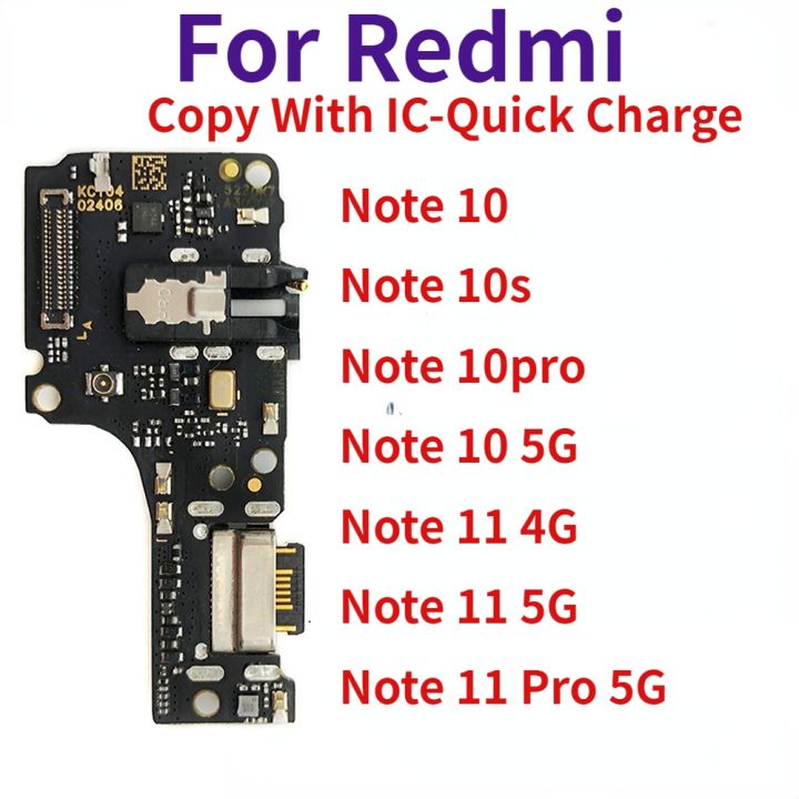 For Xiaomi Redmi Note 10 Note10 Pro 10s 11 Pro 4G 5G Charger Board PCB ...