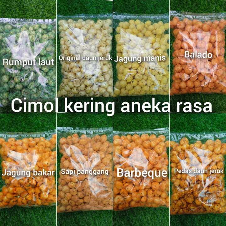 cimol kering mini aneka rasa ready rasa balado/barbeque/rumput laut ...