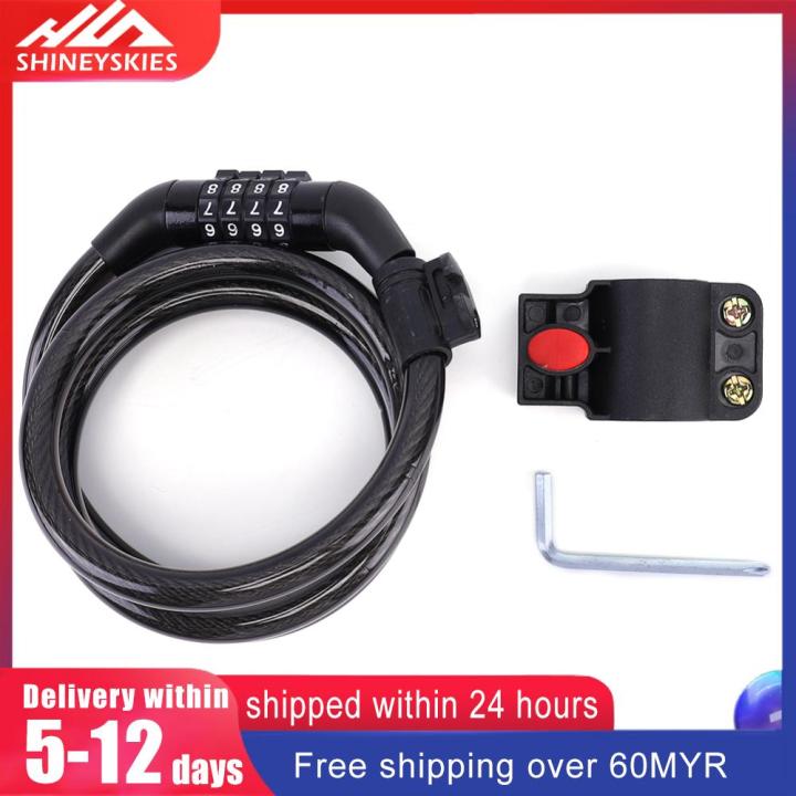 Scooter Lock Combination Number Anti-theft Bike Lock for Mountain Road ...
