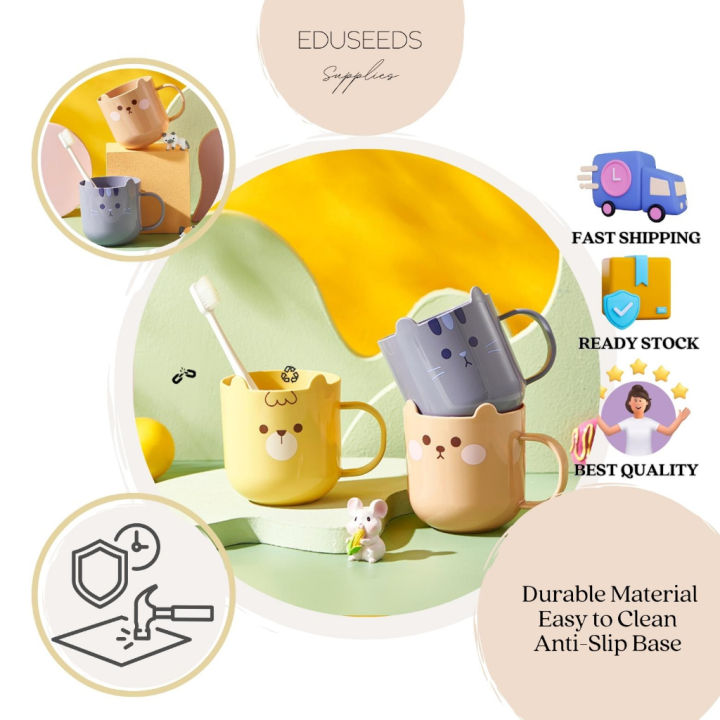 Kids Toothbrush Cup Rinse Cup Baby Mouthwash Cup Bekas Berus Gigi ...