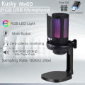 Kusky Me6D RGB USB Mic Condenser Gaming microphone for videoke live ...