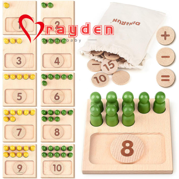 Montessori Toys - Counting Peg Board for Kids - Montessori Math and ...